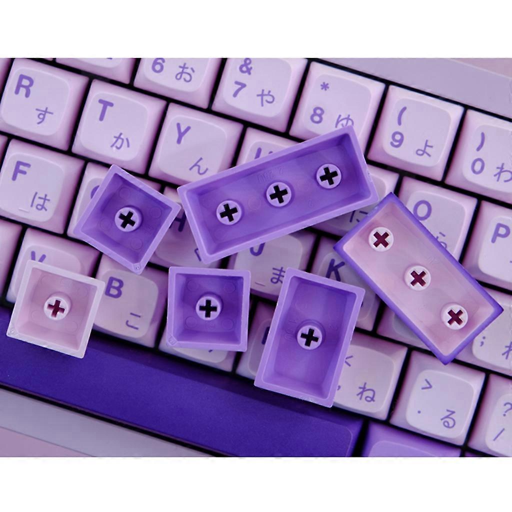134-Key Mechanical Keyboard Keycaps XDA Profile PBT DYE SUB Purple ...