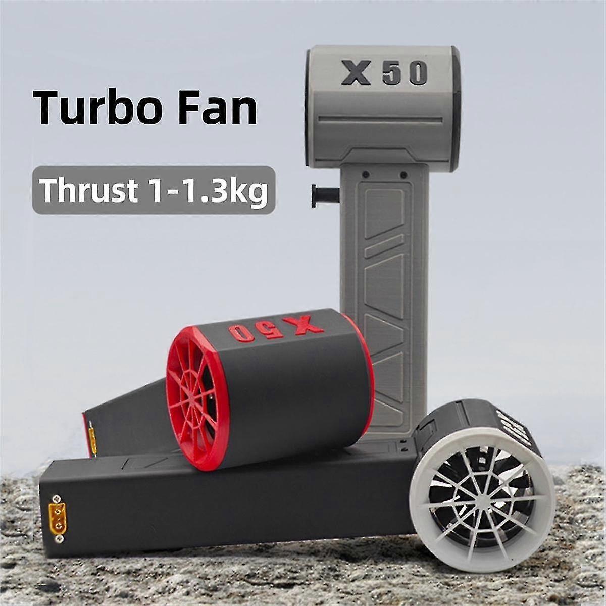 X50 Handheld Turbo Jet Fan Car Dryer Brushless Motor High Power Thrust 1300g Duct Fan Turbo Fan ...