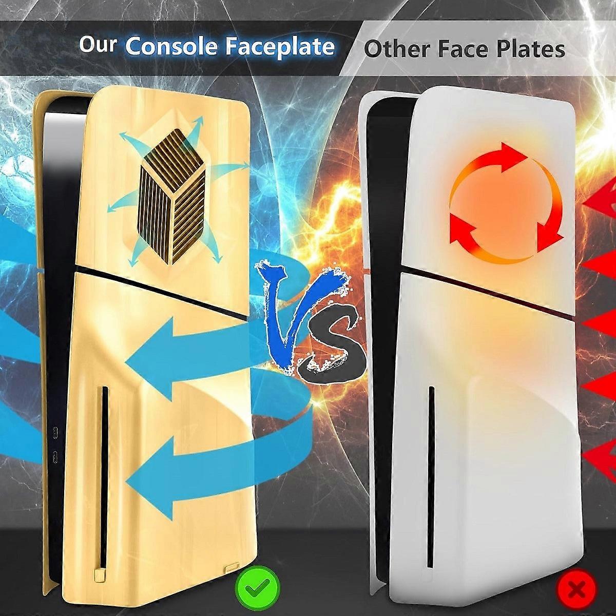 PS5 Slim Cover Plates Compatible with PS5 Slim Disc Edition, Separated ...