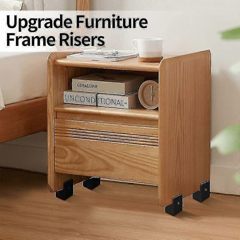 2 Inch Adjustable Bed Leg Riser, 5cm Heavy Duty Furniture Risers, Bed ...