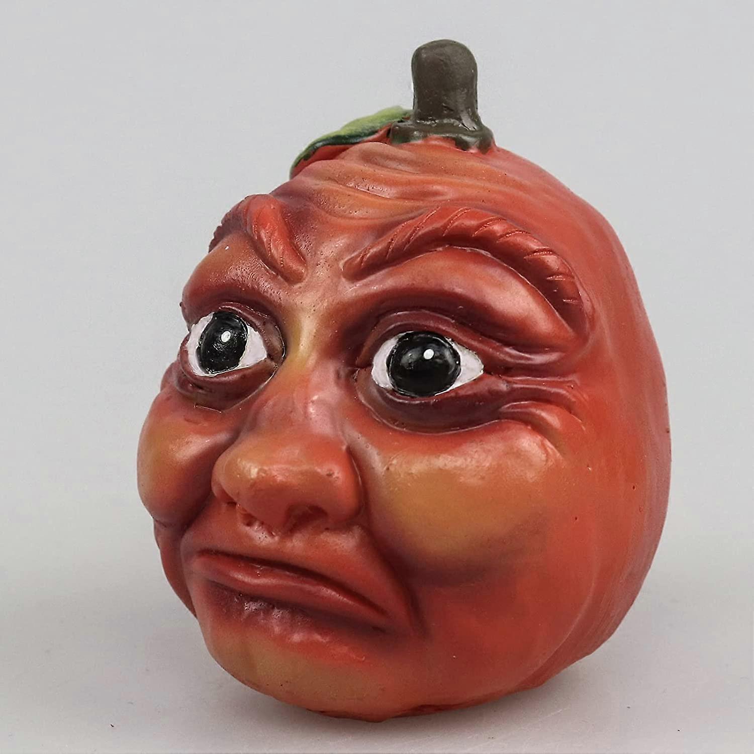 6.6inch Halloween Freak Pumpkin Decoration, Grotesque Expression ...