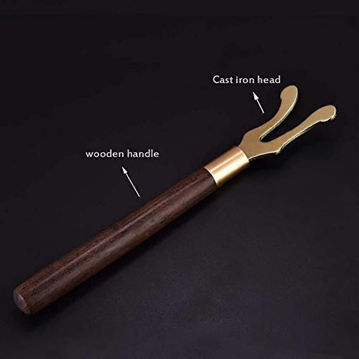 Teapot Lid Clip, Tea Kettle Cover Fork Lid Holder With Wooden Handle ...