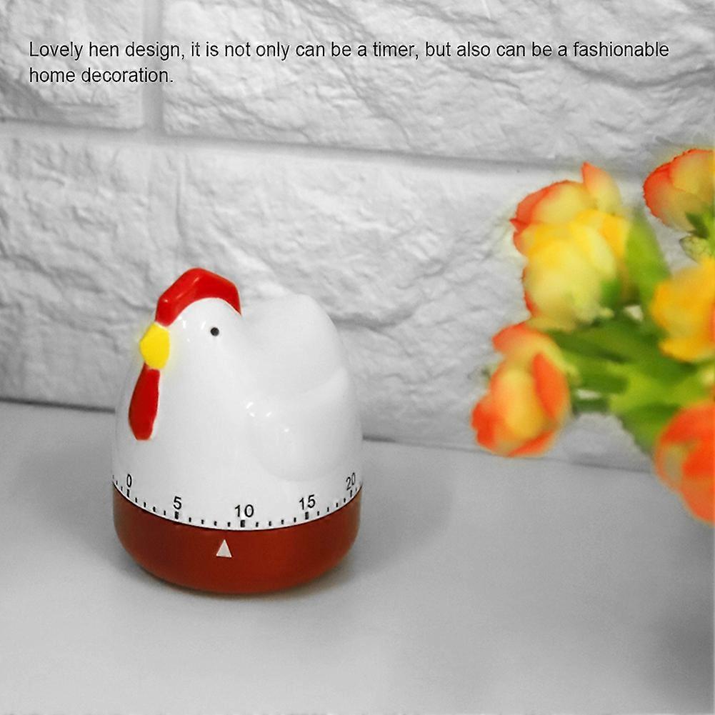 Cute chicken timer mechanical kitchen alarm clock suitable for home decoration time reminder ...