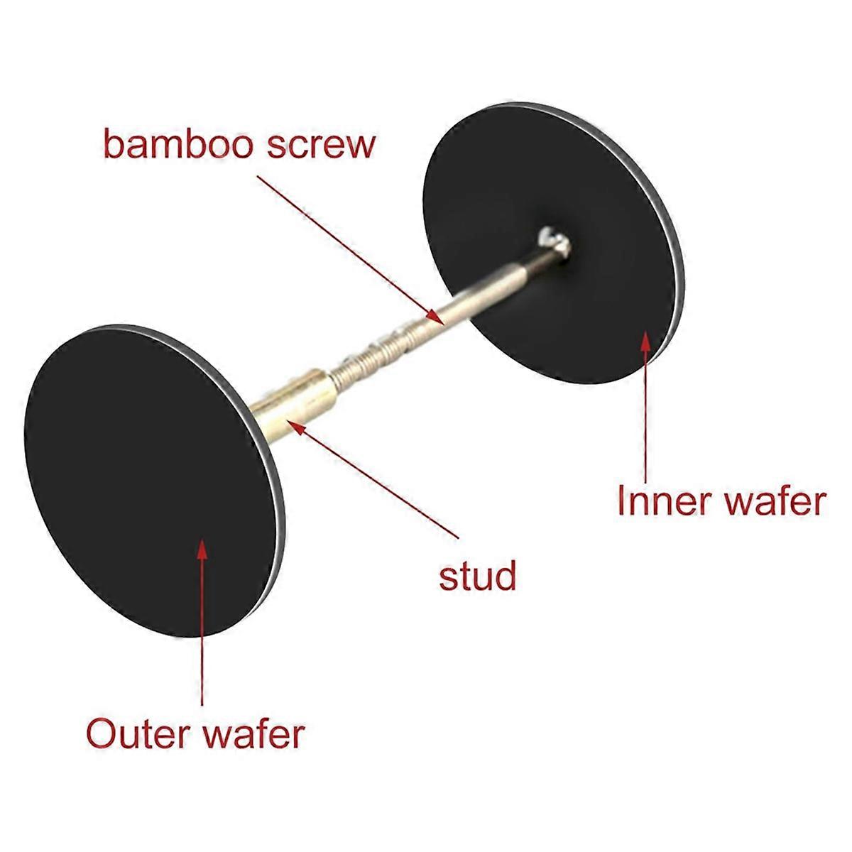 2 Pack Door Hole Cover Plate, Door Knob Handle Hole Filler Plate,Metal ...