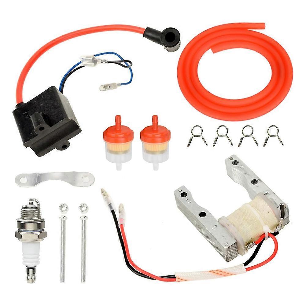 Motorized Bike CDI Ignition Coil +Magneto Coil Kit for 2 Stroke 49cc ...
