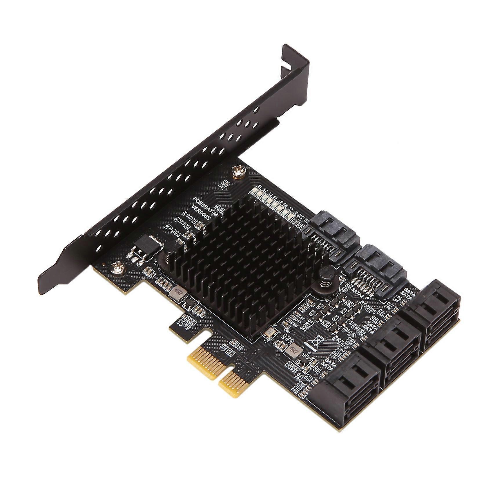 PCIE SATA Card 8 Port, SATA 3.0 PCIe Card, Upport 8 SATA 3.0 Devices ...
