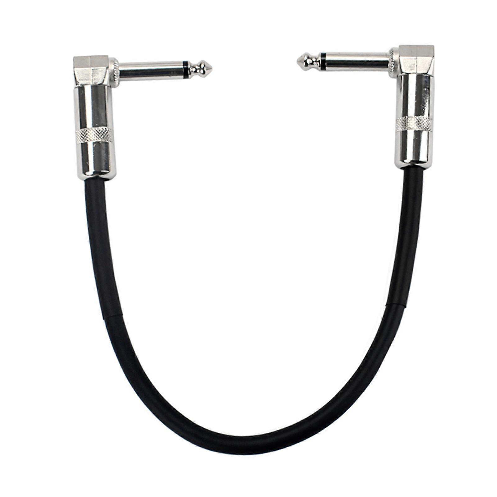 Guitar Patch Cables, Black Right Angle Guitar Effect Pedal Cables, Low ...