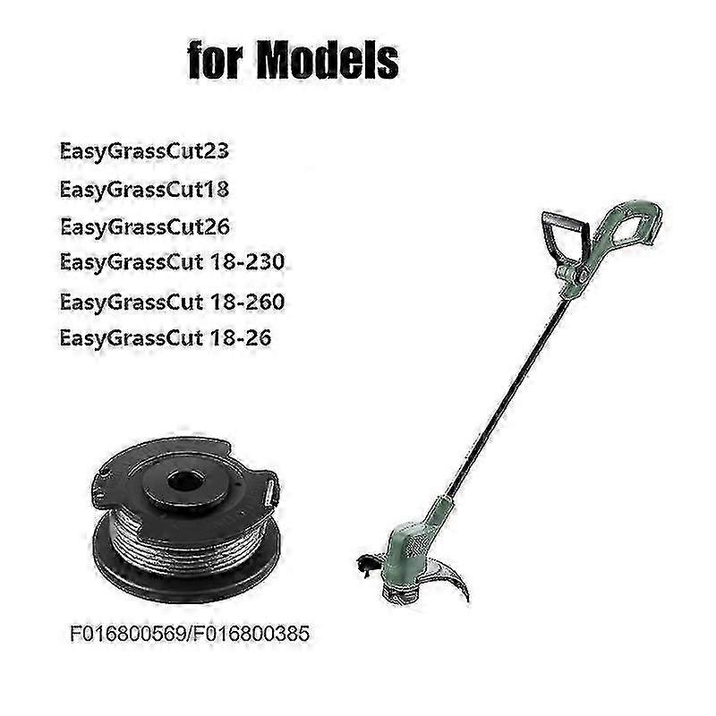 6 Pack String Trimmer Spool and Line F016800569 for Bosch EasyGrassCut ...