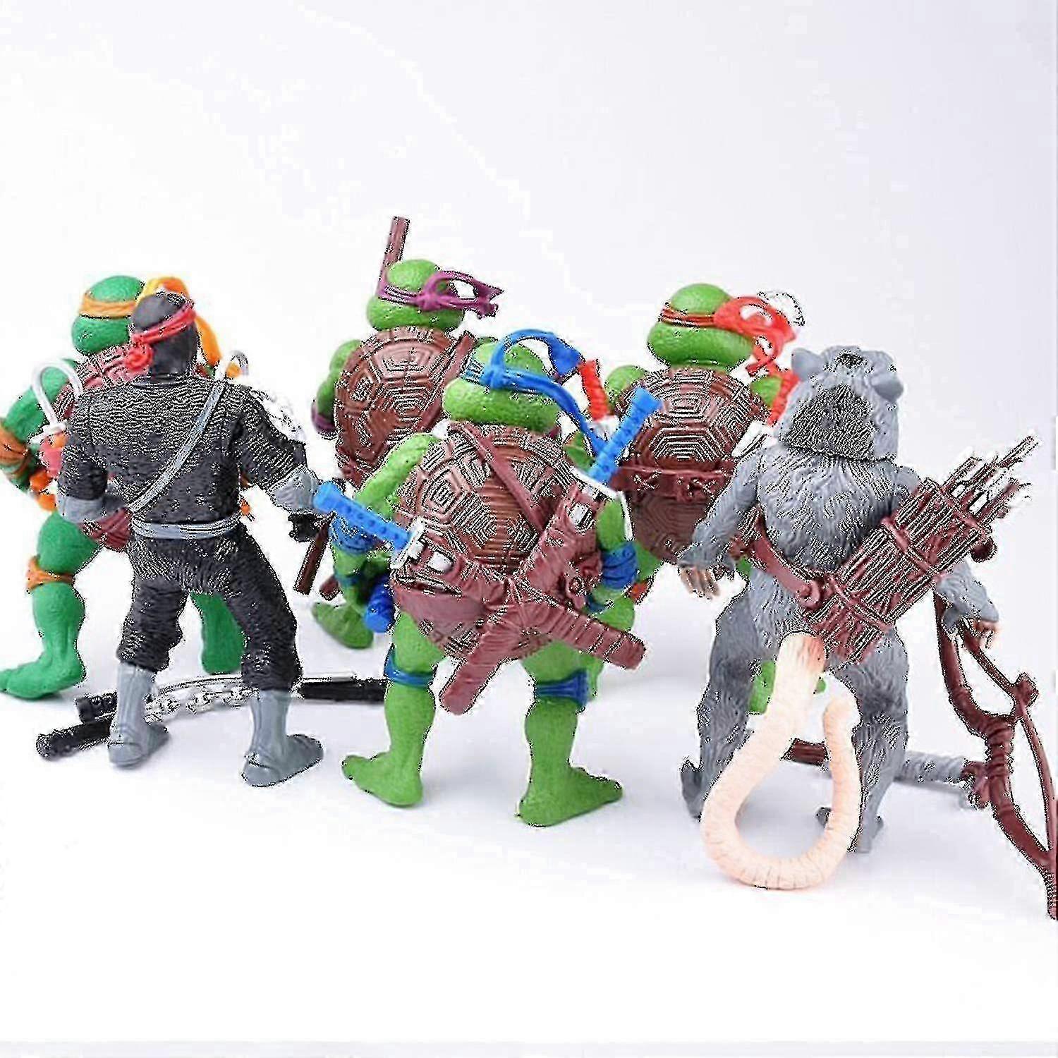 2025 6pcs Ninja Turtles Action Figure Cartoon Tartaruga Ninja Toys For ...