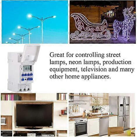 LCD Timer Weekly Electric Time Programmer Digital Timer Switch 15A(220V ...
