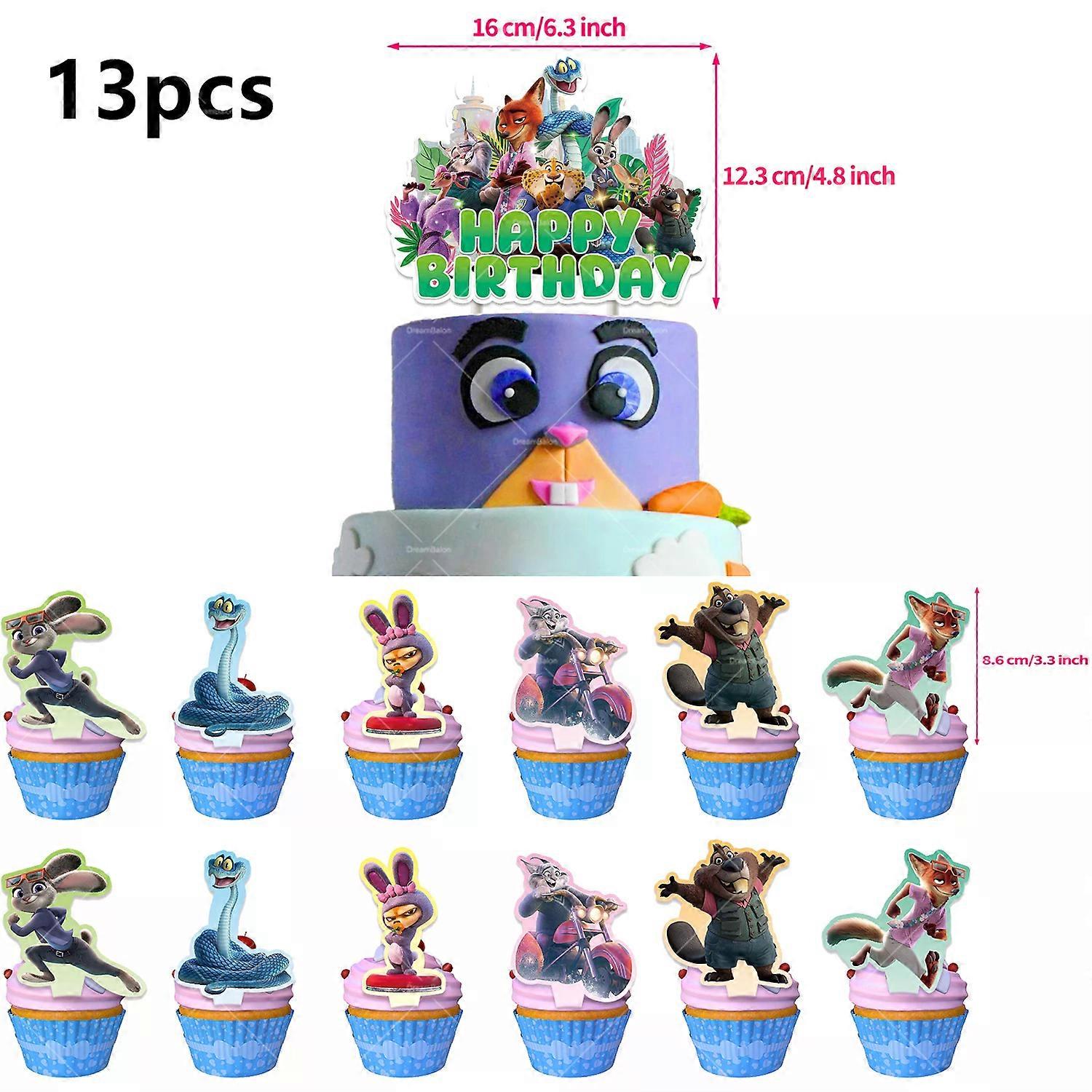 Zootopia Balloons Judy Nick Party Decoration Supplies Happy Birthday ...