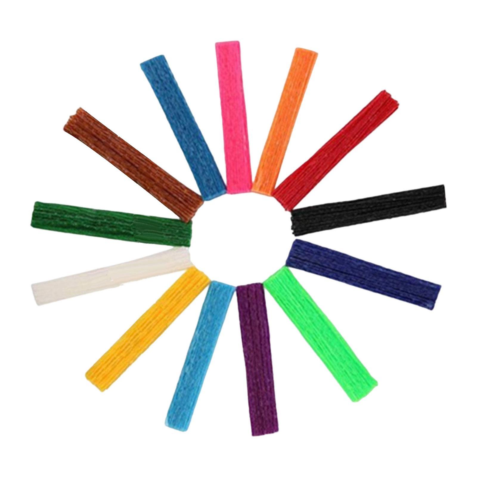 520Pcs Wax Craft Sticks for Kids Sensory Fidget Toy 13 Colors Waxed ...