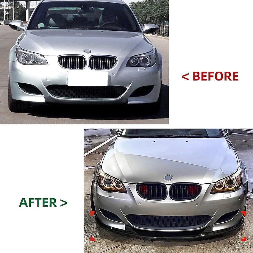 Bil Front Bumper Lip Body Kit för BMW 5-serie E60 E61 M5 2005-2010 ...