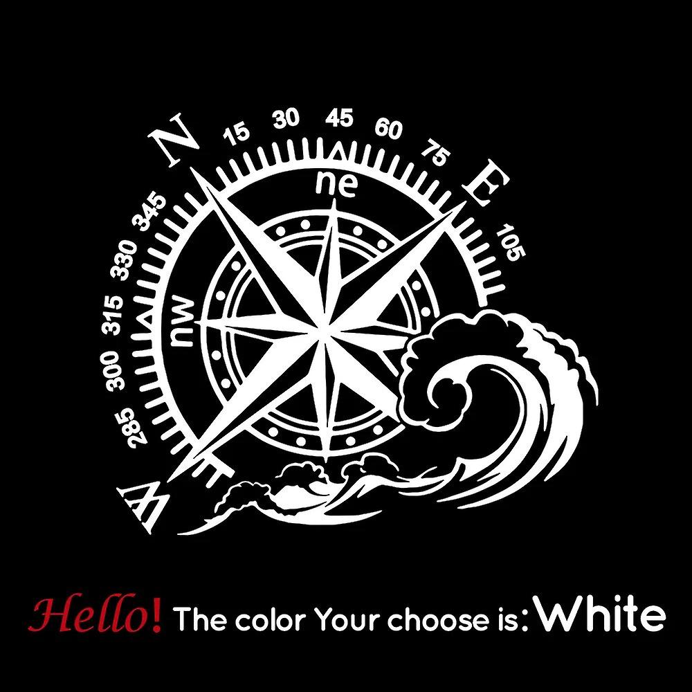 Large Ocean Compass Car Sticker For Auto Body Decor 4x4 Offroad Wave ...