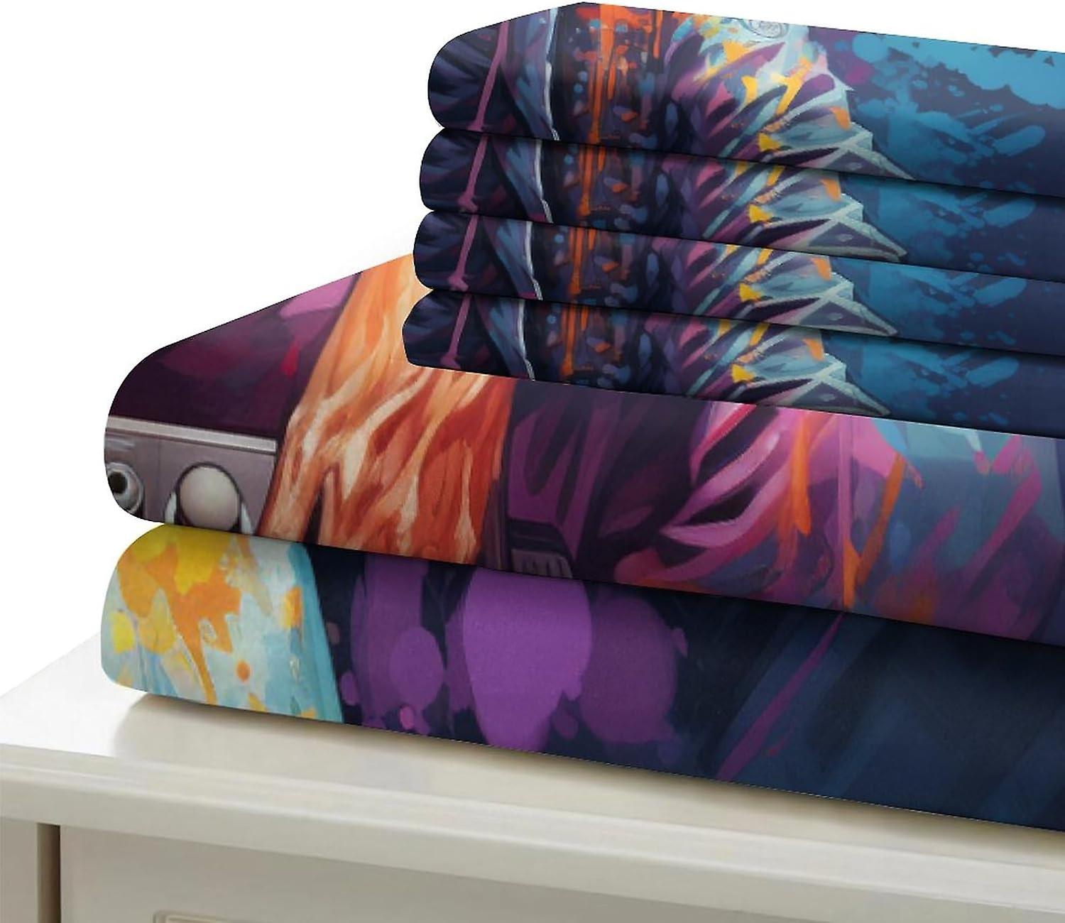 Human Skeleton Bedding Duvet Cover Set Street Style Printed Bedding ...