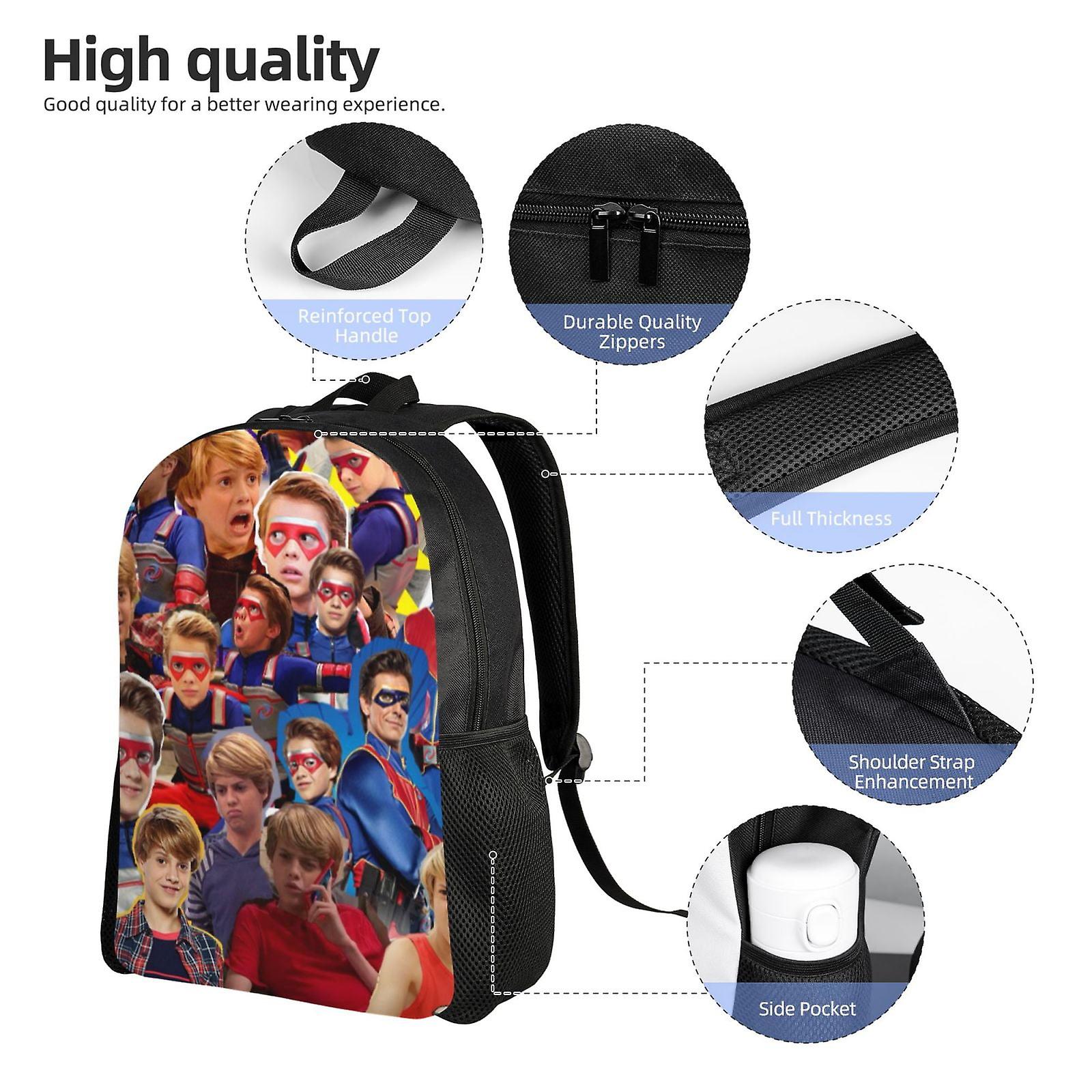 Henry Danger Character Unisex Backpack Laptop School Bag College ...