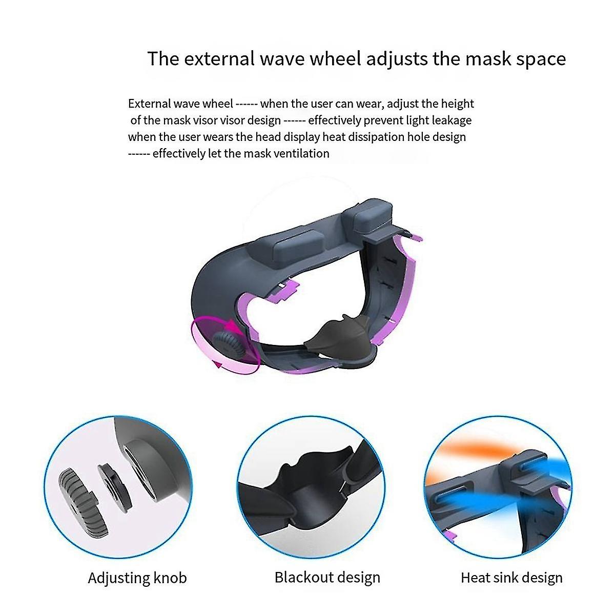 For Quest 3 Cooling Pressure Relief Mask X3 Air Circulation Fan ...