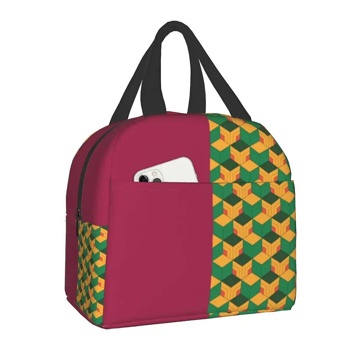 Nezuko Kimono Insulated Lunch Bag For Women Kids School Food Demon ...