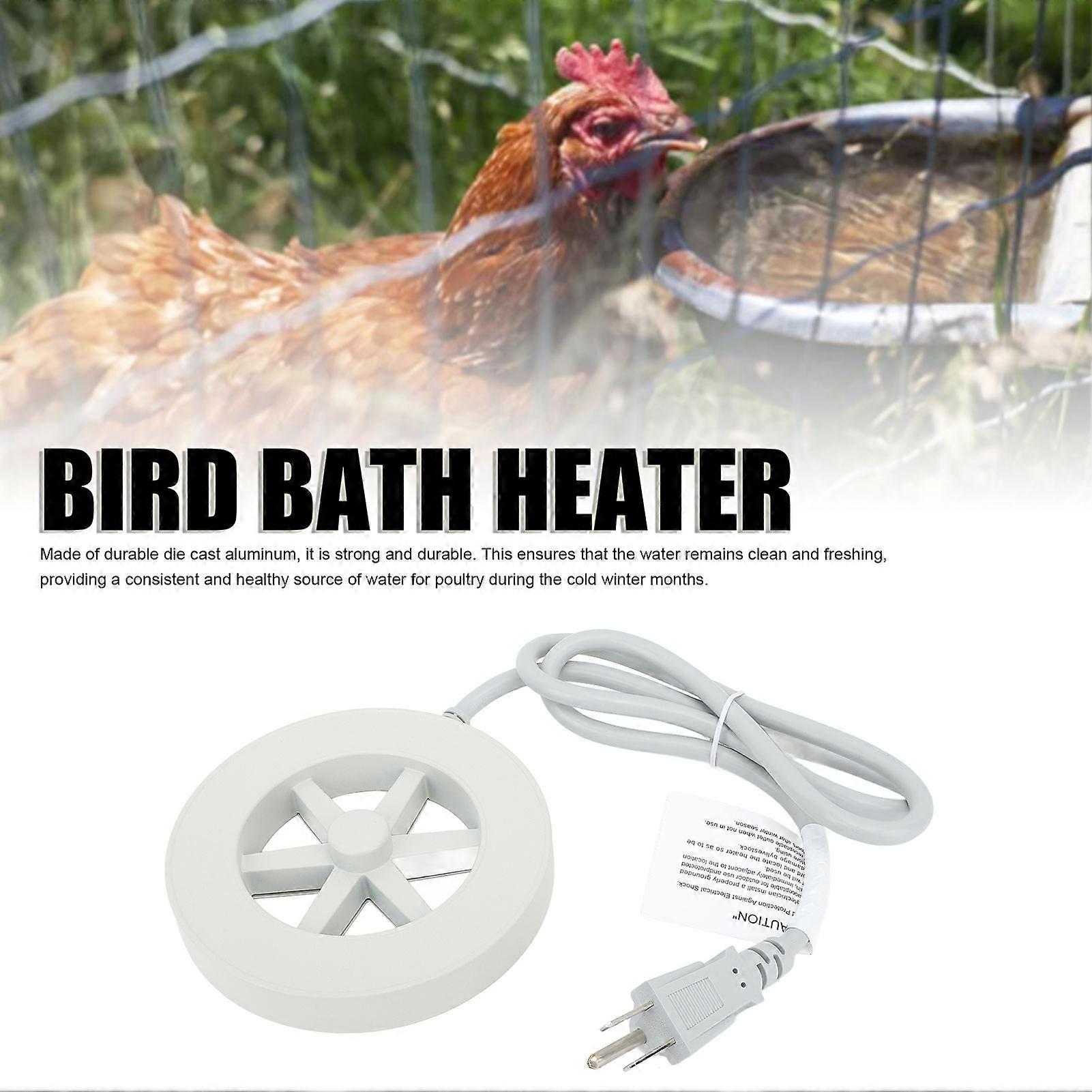 Bird Bath Heater for Outdoors Automatic Constant Temperature Heating ...
