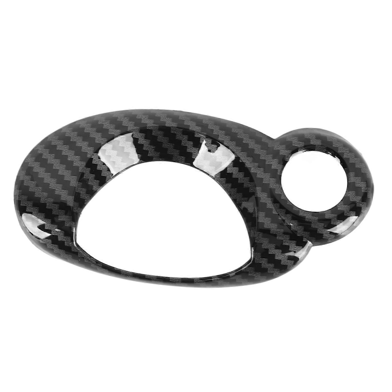 Car Ignition Switch Ring Cover Carbon Grain Smooth Surface Compact ...