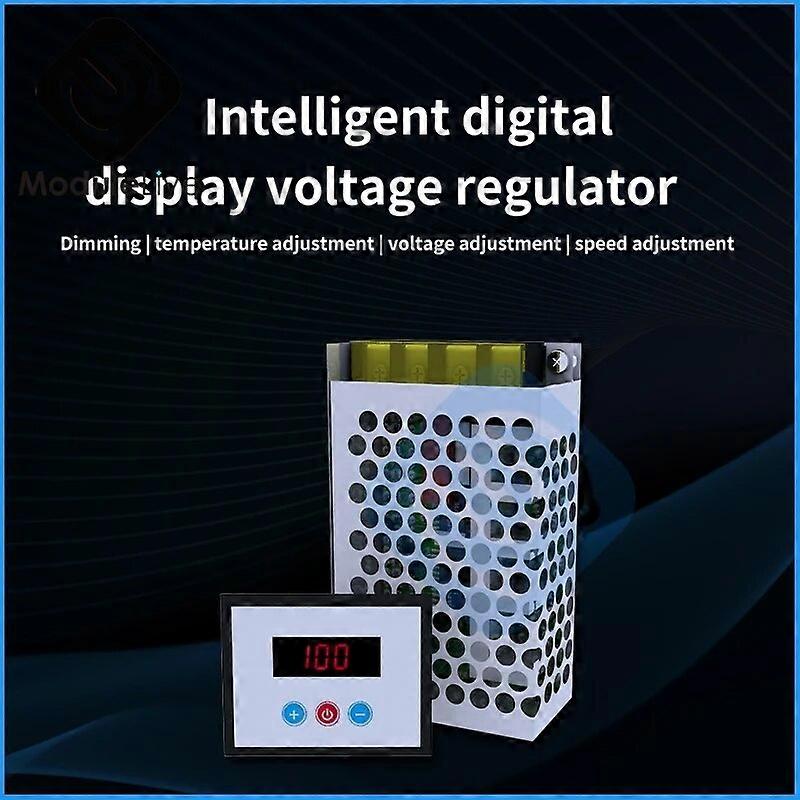 4KW 4000W 220V AC SCR Voltage Regulator Dimmer Electric Motor Speed ...