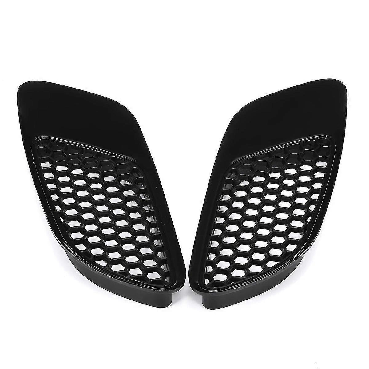 NewwayGlossy Black/carbon Fiber Engine Hood Vent Louvers Air Scoop ...