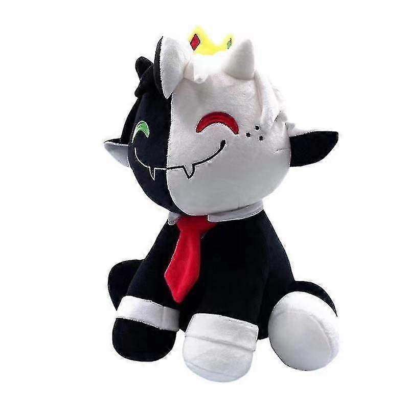 Ranboo Plush Figure Sitting Black And White Goat Soft Filled Cartoon ...