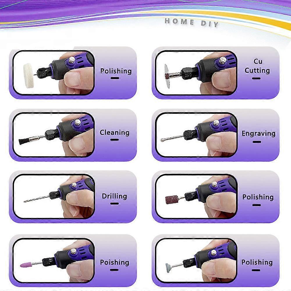 Hobby Craft Mini Drill Grinder Set Multi-Speed Rotary Tool, 3-Speeds ...