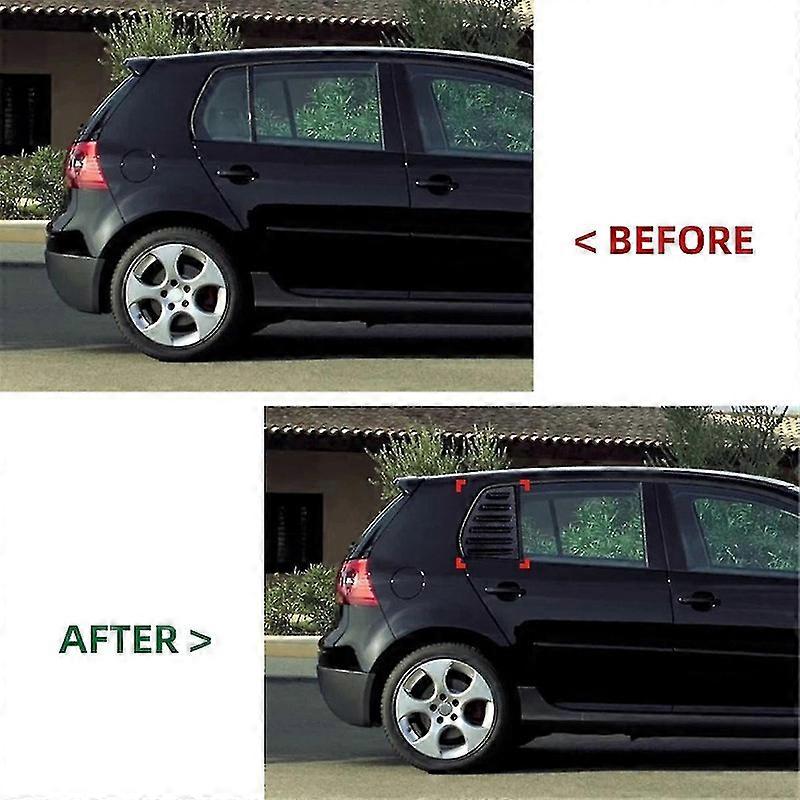 For Golf 5 MK5 Car Rear Louver Window Side Shutter Cover Trim Sticker ...