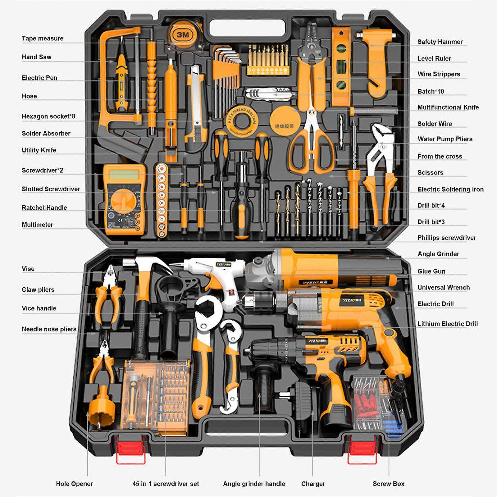 Socket Wrench Auto Repair Tool Combination Package Mixed Tool Set Hand ...