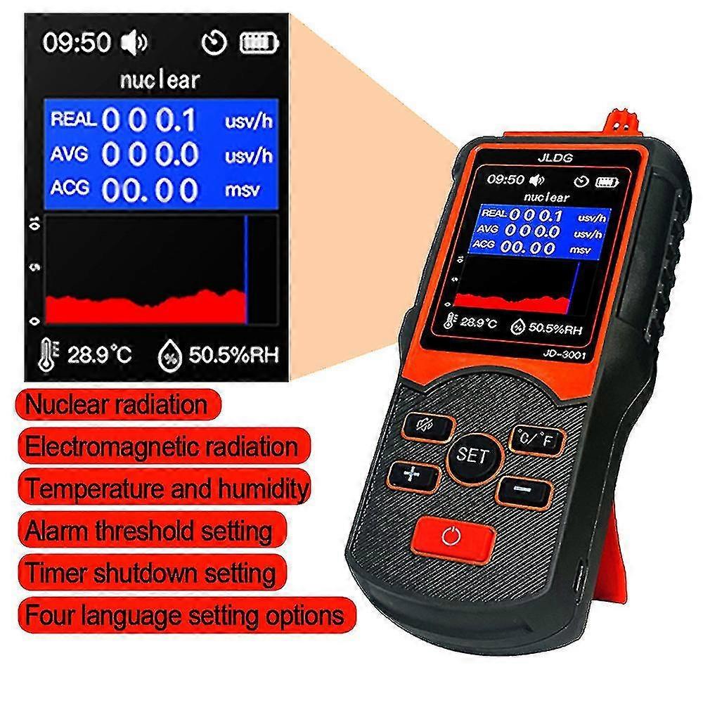 jd-3001 radiation dosimeter geiger counter nuclear electromagnetic ...