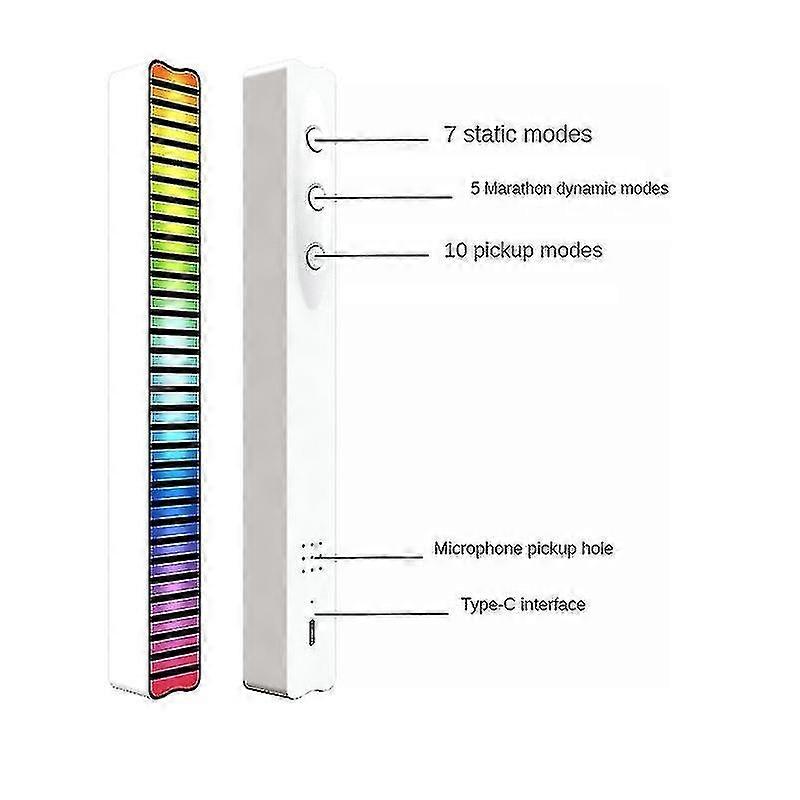 Music Levels Light Rgb Led Mic Sound Level Meter Audio Spectrum Display ...