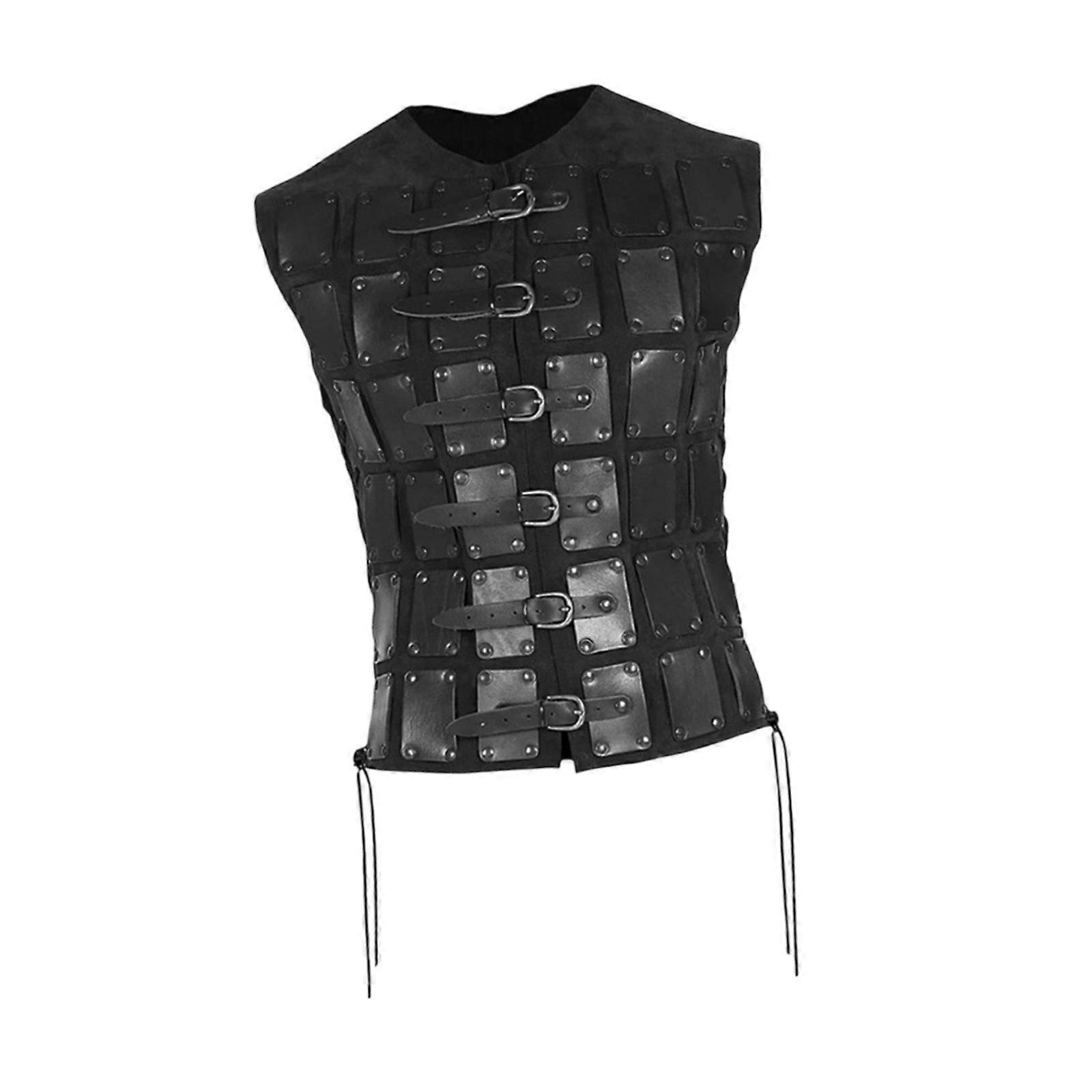 Chest Armor Samurai Armor Gothic PU Leather Warrior Armor Guard Chest ...