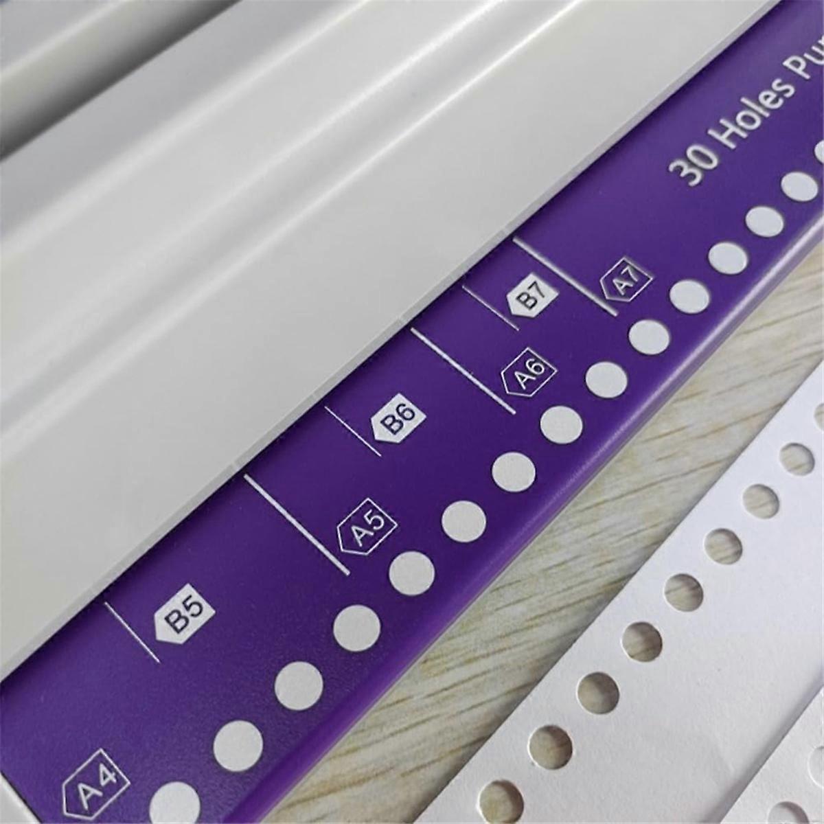 30 Hole Punch Binding Machine, Hand Push Loose Leaf Hole Punch, A4 A5 ...