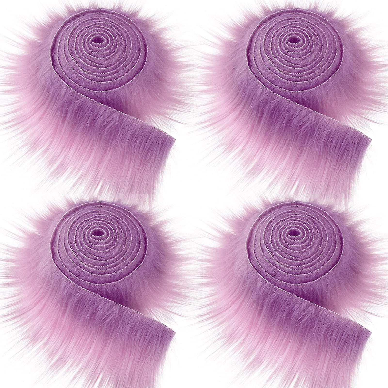 Xmas Christmas Solid Color Plush Ribbon Christmas Artificial Diy Fur ...