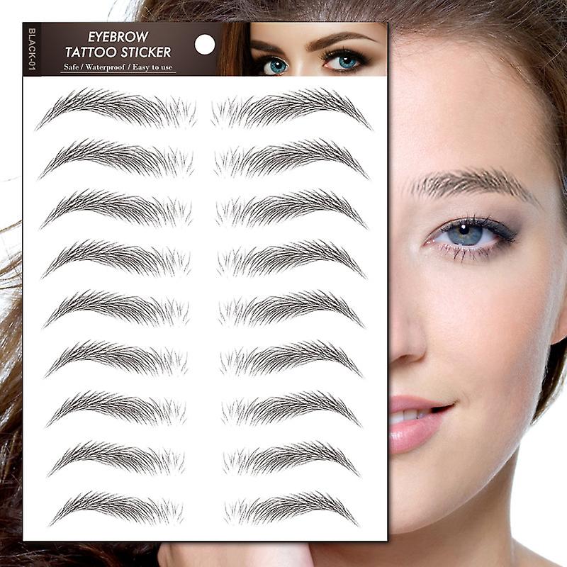 Eyebrow Tattoos Stickers Eyebrow Water Transfers Stickers Hair-like ...