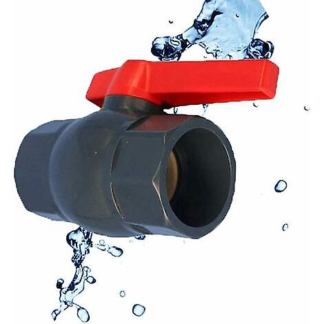 PVC ball valve, U-PVC plastic valve, straight connectors for flow ...