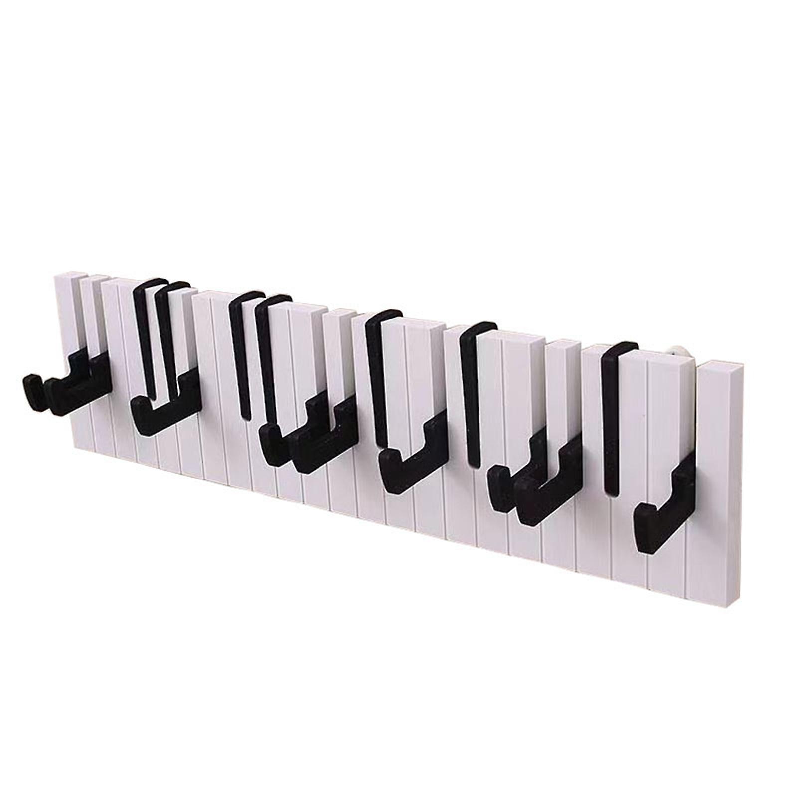 Piano Wooden Coat Racks Piano Keys Wall Mounted Coat Hook Hanger Wall ...