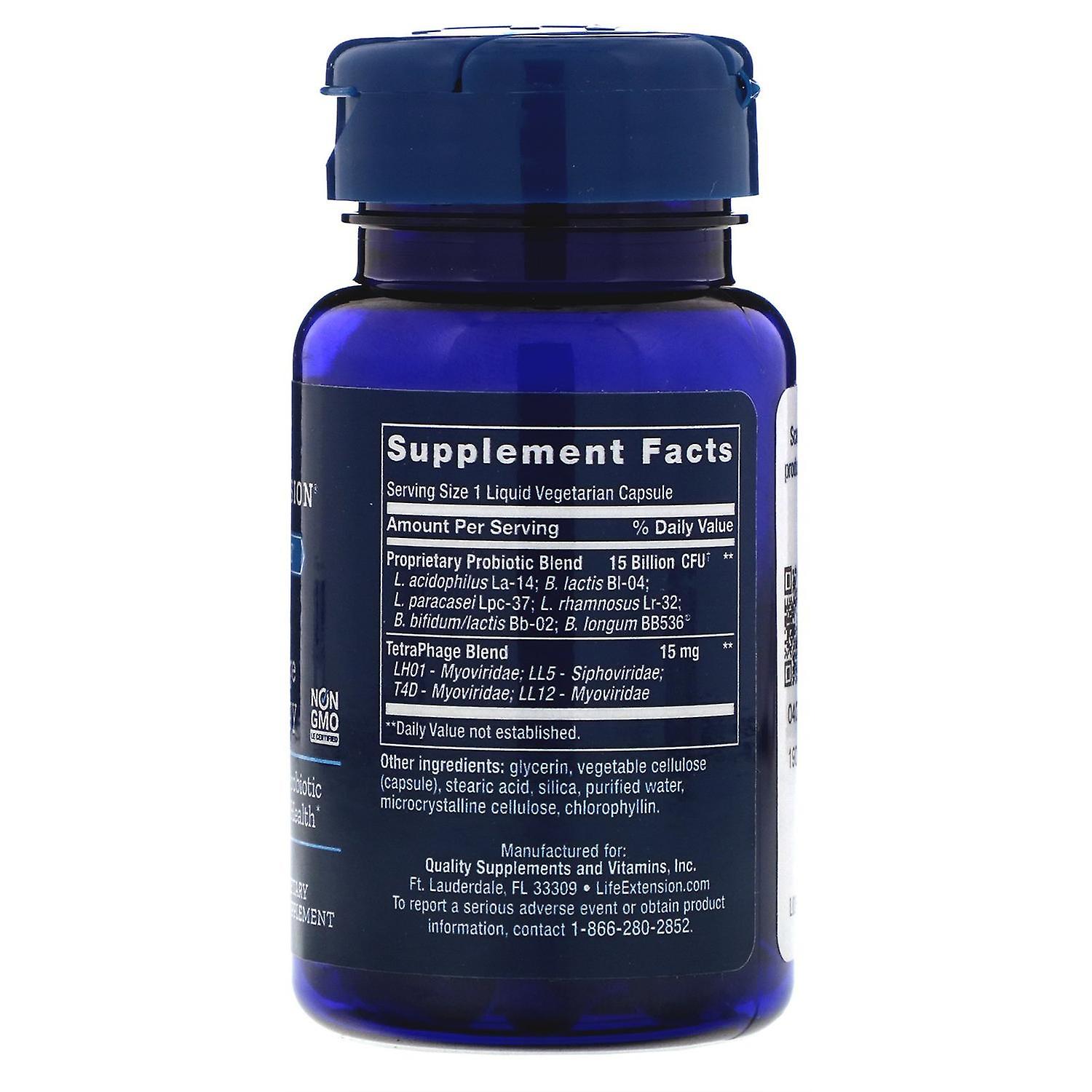 Life Extension, FLORASSIST GI with Phage Technology, 30 Liquid ...