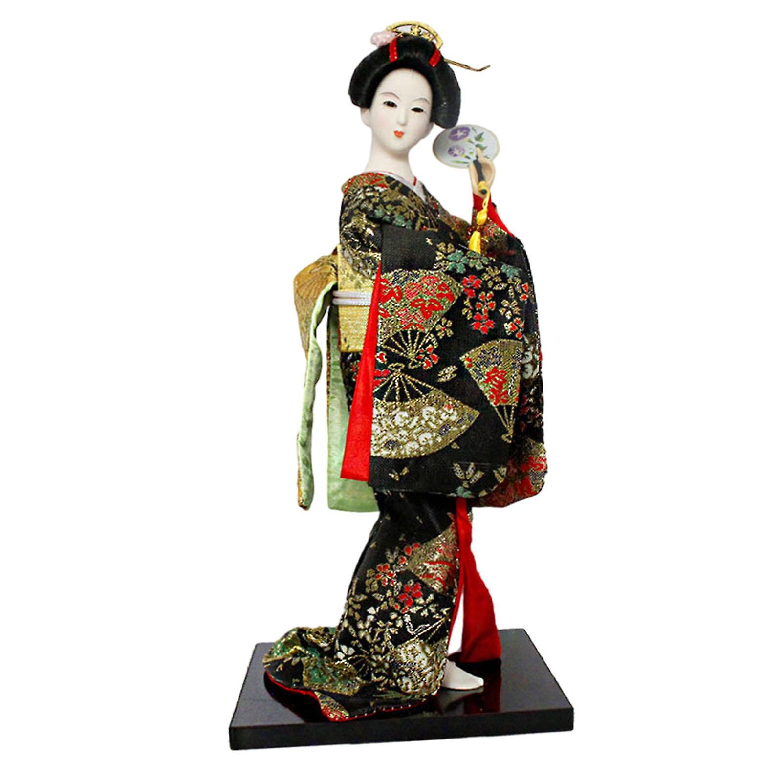 12inch Japanese Geisha Figurine Doll Asian Kabuki Figure Collectible ...