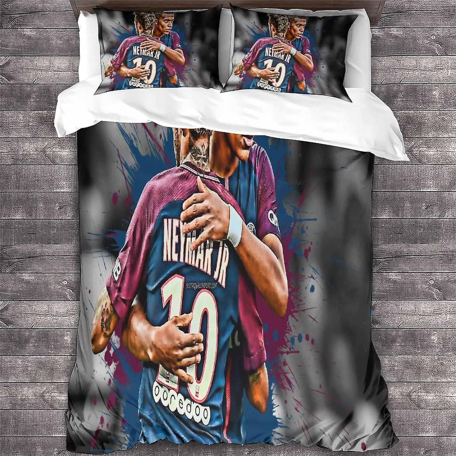 Mbappe Duvet Cover Football Superstars Bedding Pieces Quilt Cover And ...