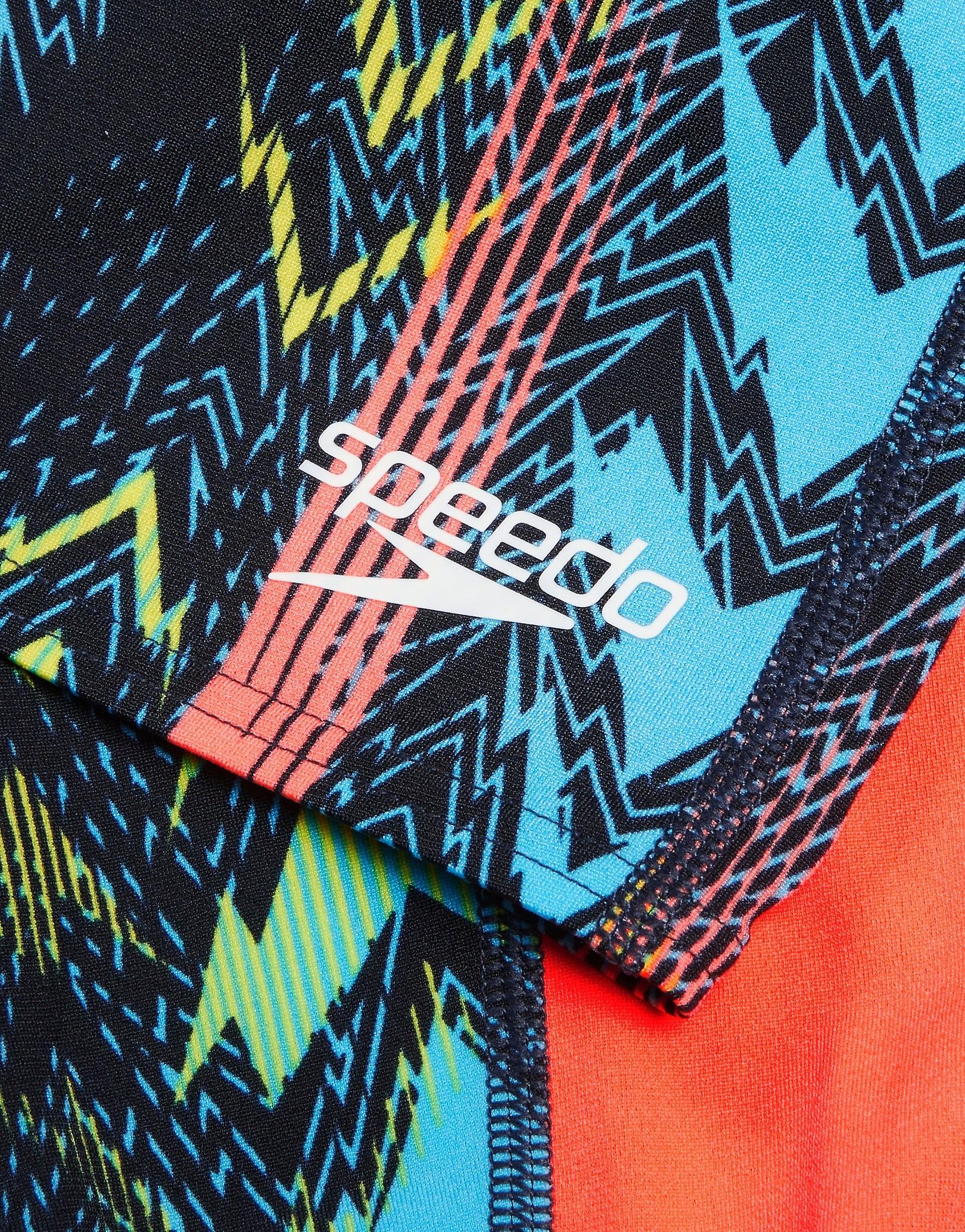 Speedo Girls Fastskin Endurance+ Max Openback Kneeskin - Blue/Red ...