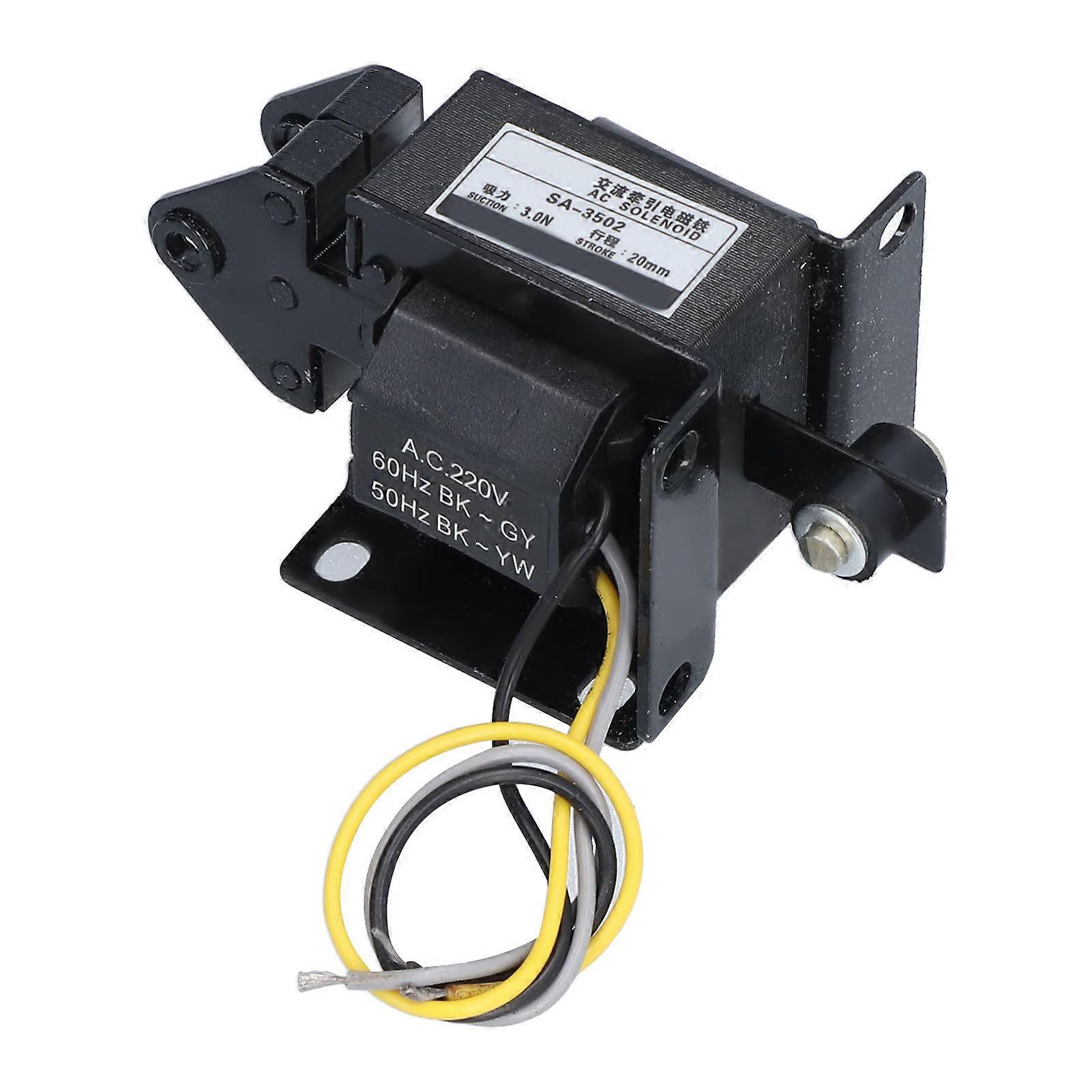 Solenoid Electromagnet Push Pull Type Ac 220v Waterproof Heat ...