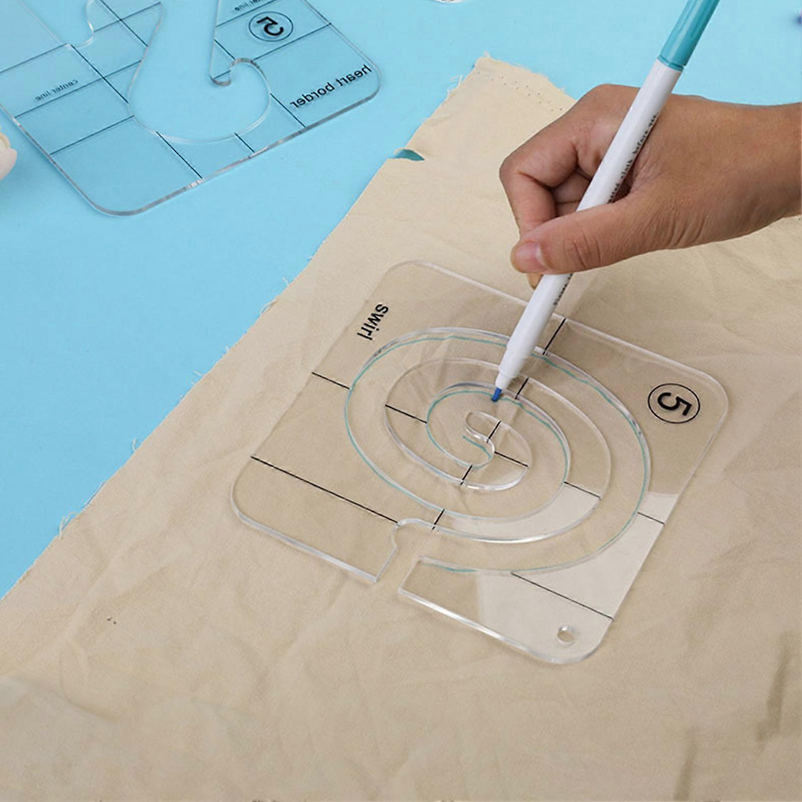 Acrylic Quilting Template Pratical Free Motion Quilting Ruler for ...