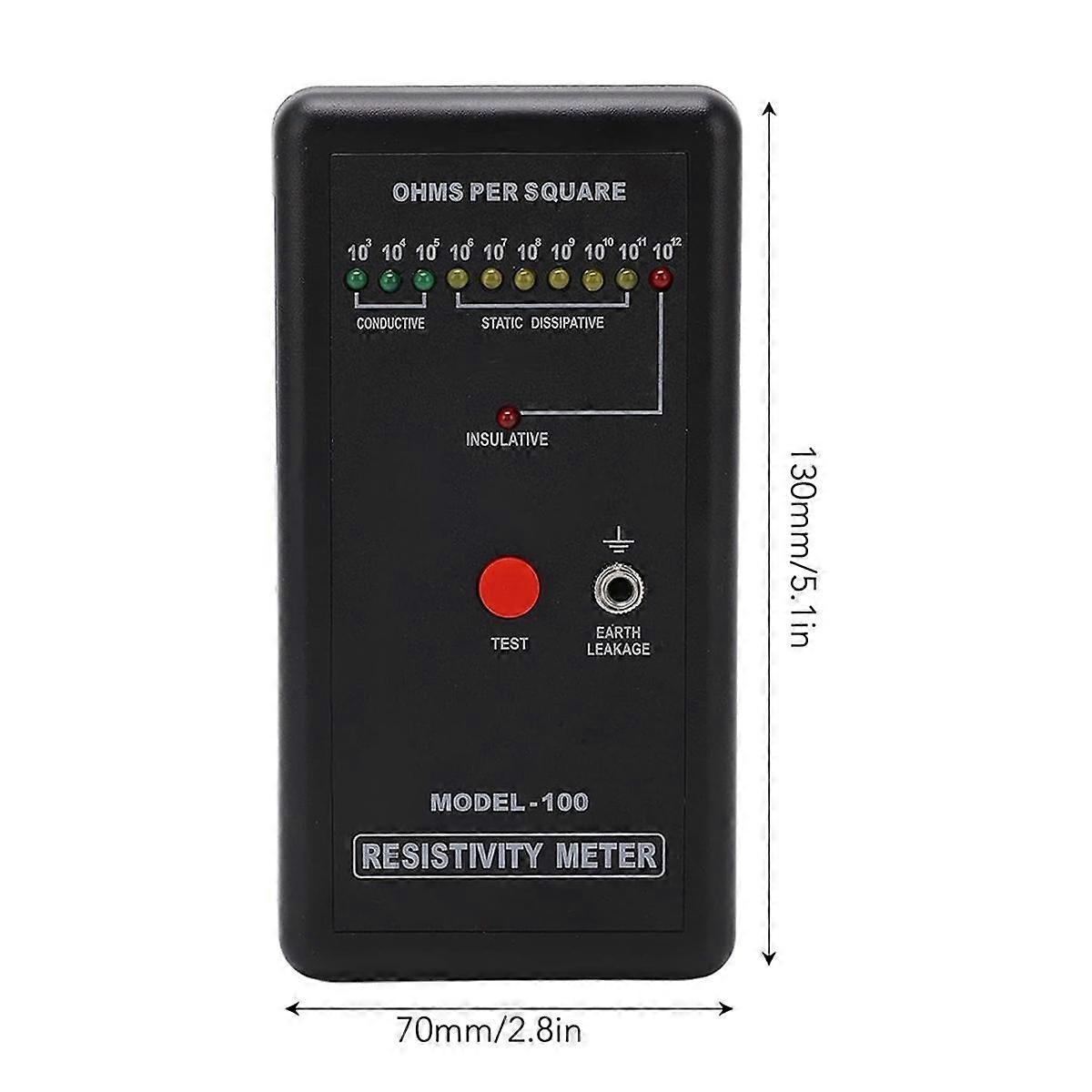 Surfaces Resistance Tester, Handheld Electrostatic Static Resistivity ...