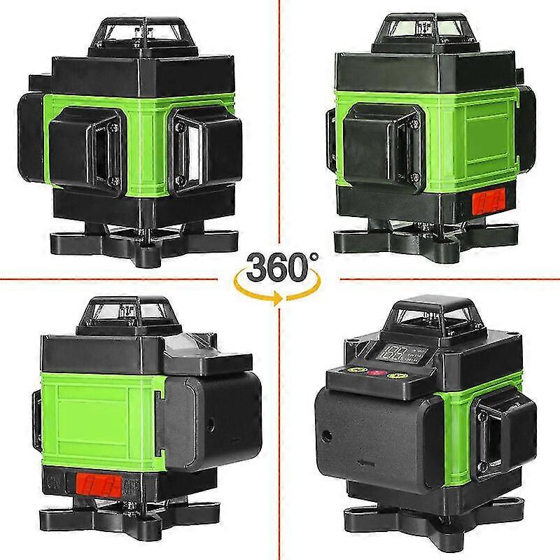 Multifunctional 4D Laser Level 16 Lines Self-Leveling Machine 3 USB Rechargeable Lithium Battery ...
