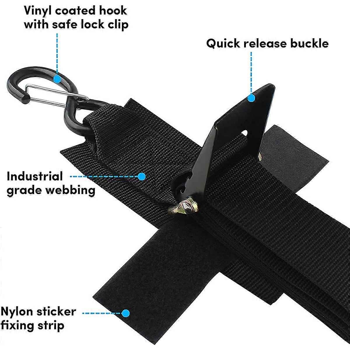 2-Pack Boat Trailer Transom Tie-Down Straps,2in x 4Ft Adjustable ...