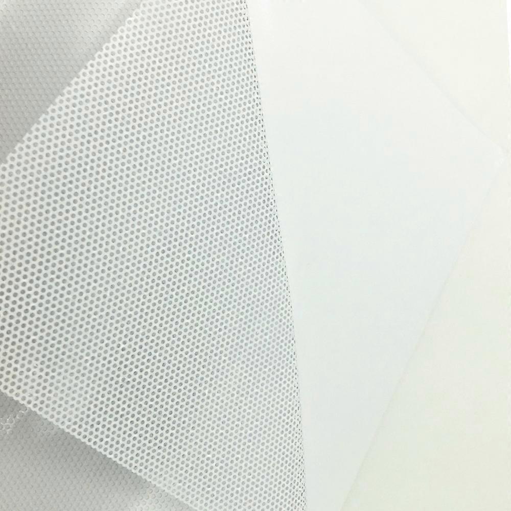 Mesh Film One Way Vision Tint Perforated White Fly Eye Window Car Rear ...