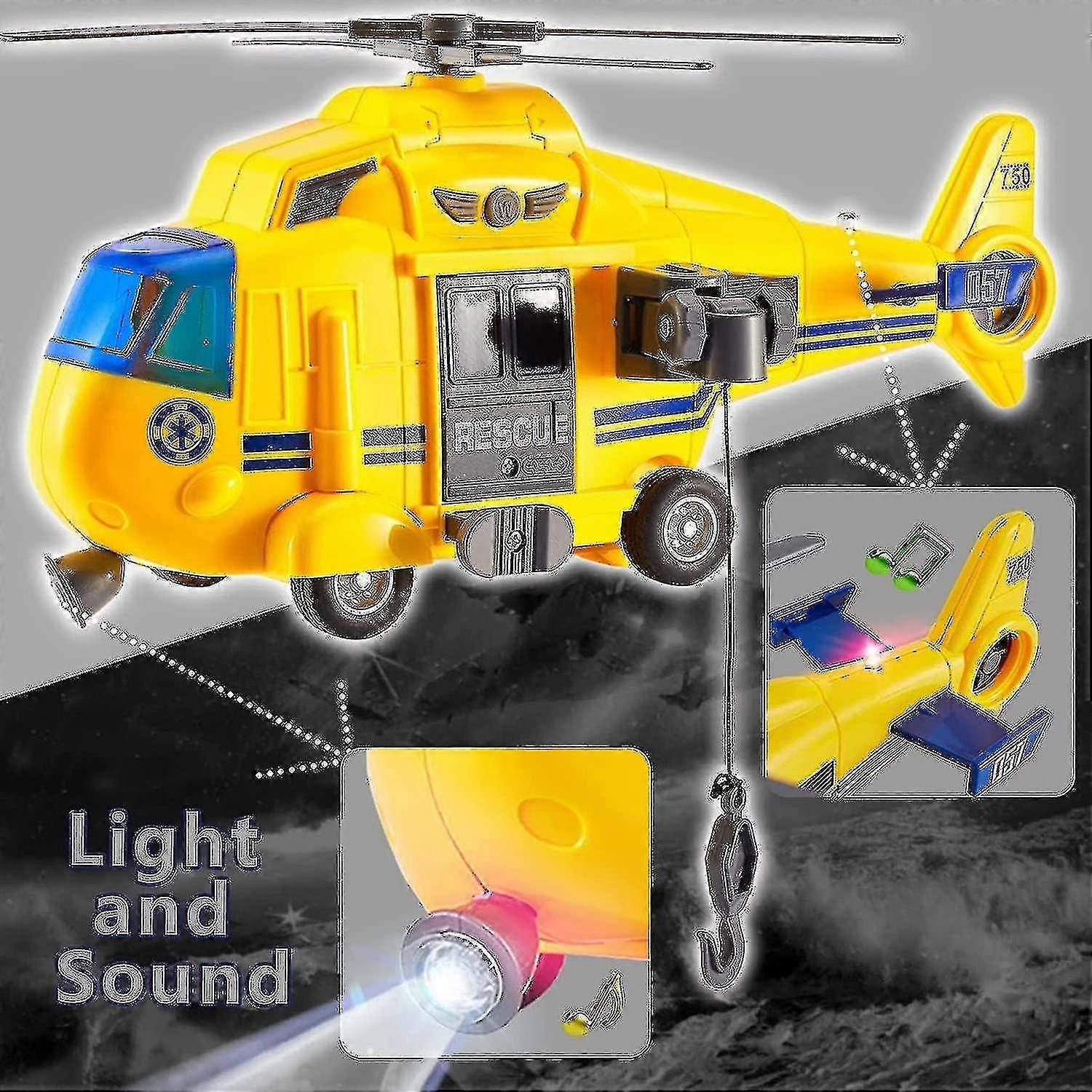 Helicopter Toy With And Sound - Push And Go Helicopters For Educational ...