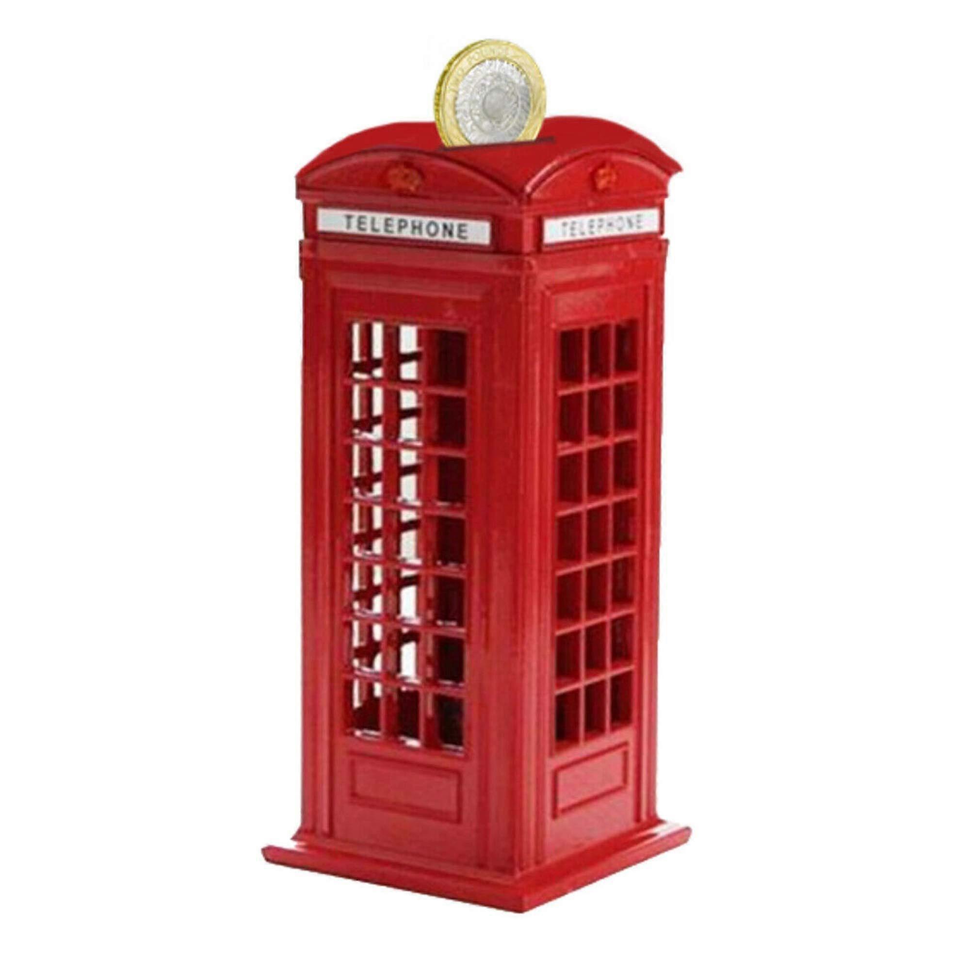 Large Telephone Booth Money Box Coin Die Cast Piggy Bank London ...